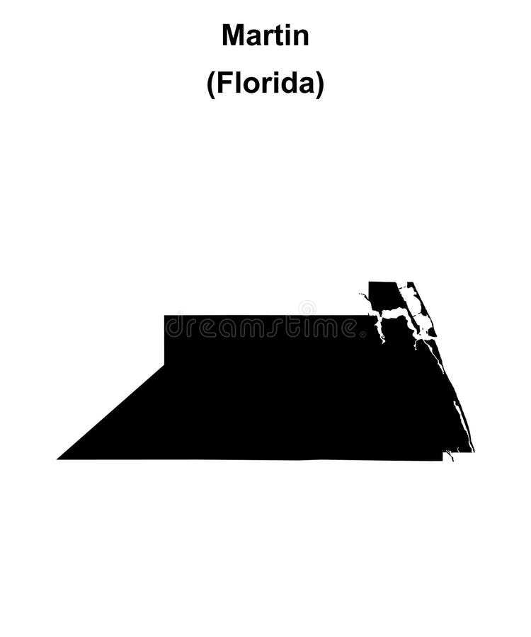 Mapa de esquema de martin ilustración del vector. Ilustración de ...