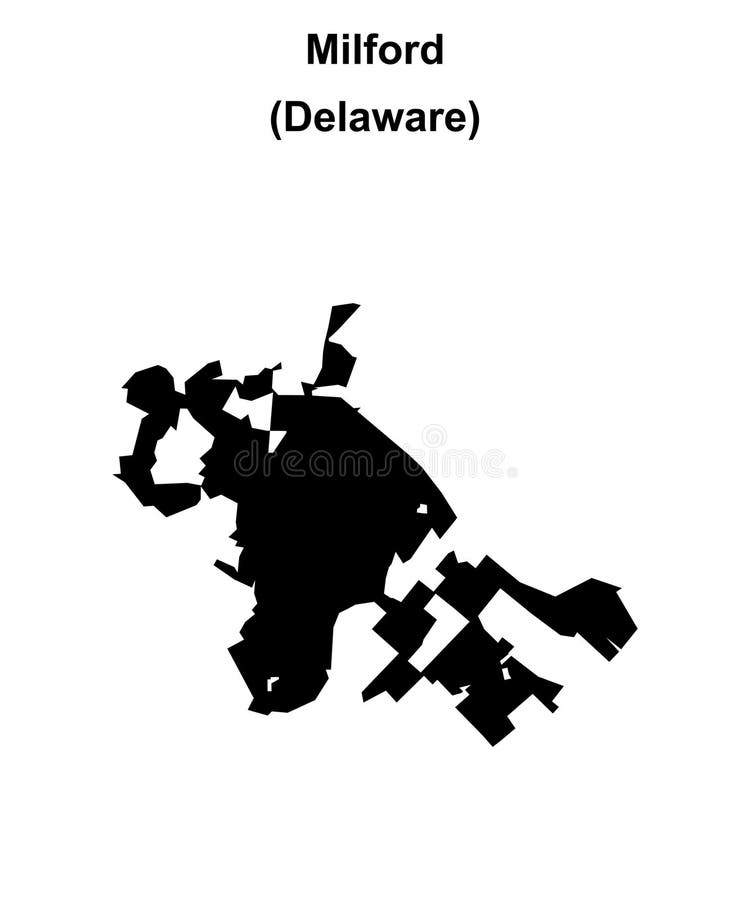 Mapa de esquema de milford ilustración del vector. Ilustración de ...