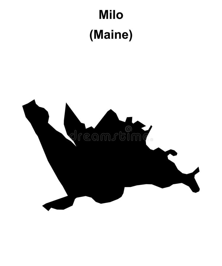 Mapa de esquema de Milo ilustración del vector. Ilustración de aislado ...