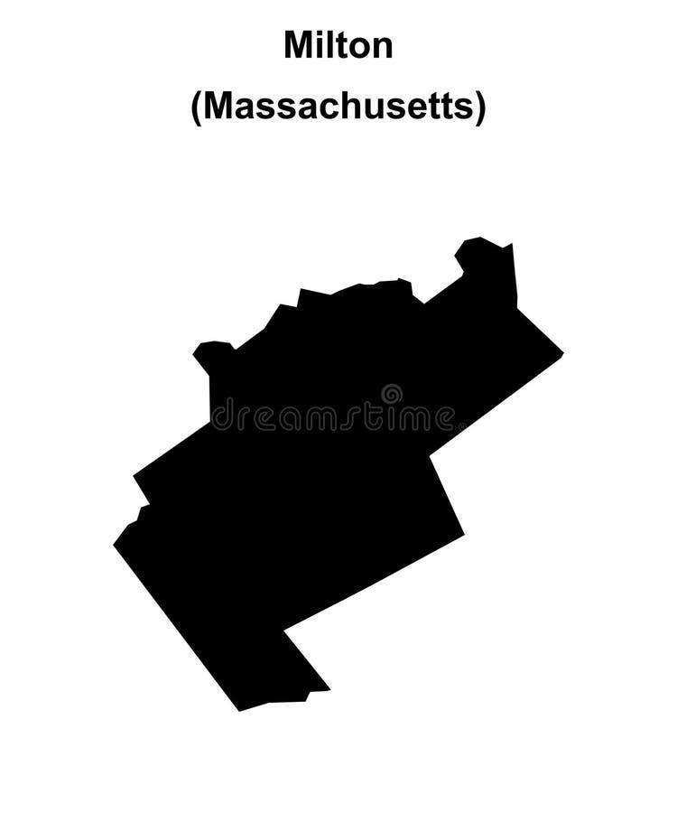 Mapa de esquema de milton ilustración del vector. Ilustración de modelo ...