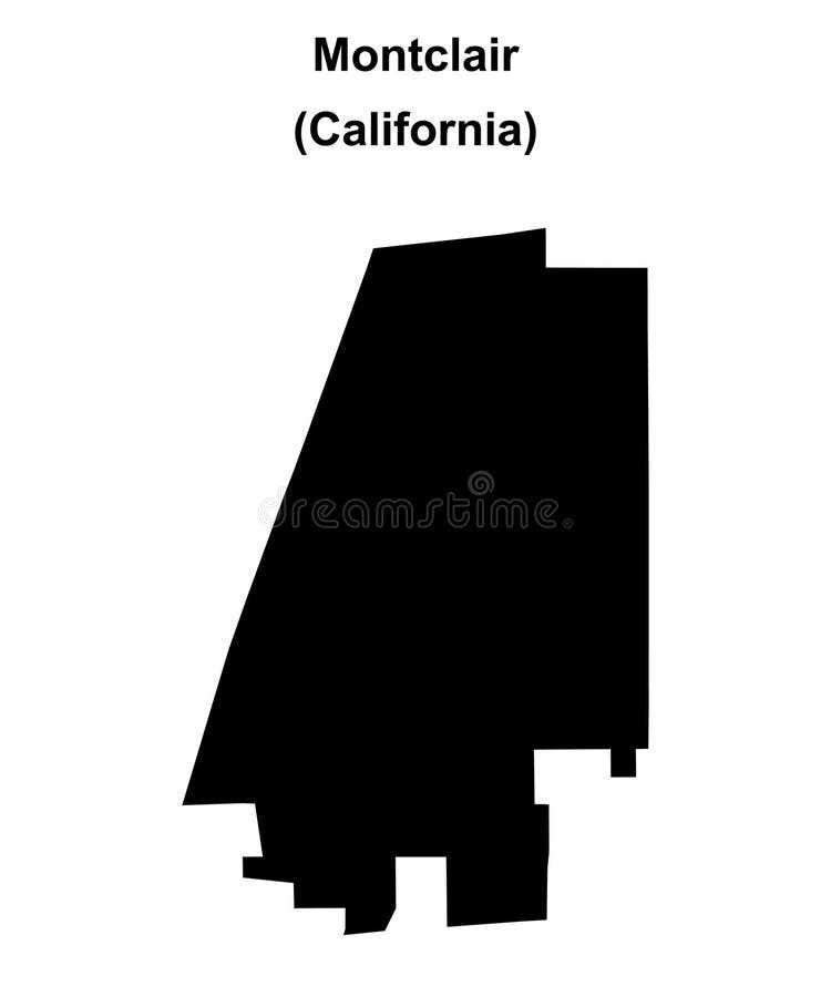 Mapa De Esquema De Montclair Ilustración del Vector - Ilustración de ...