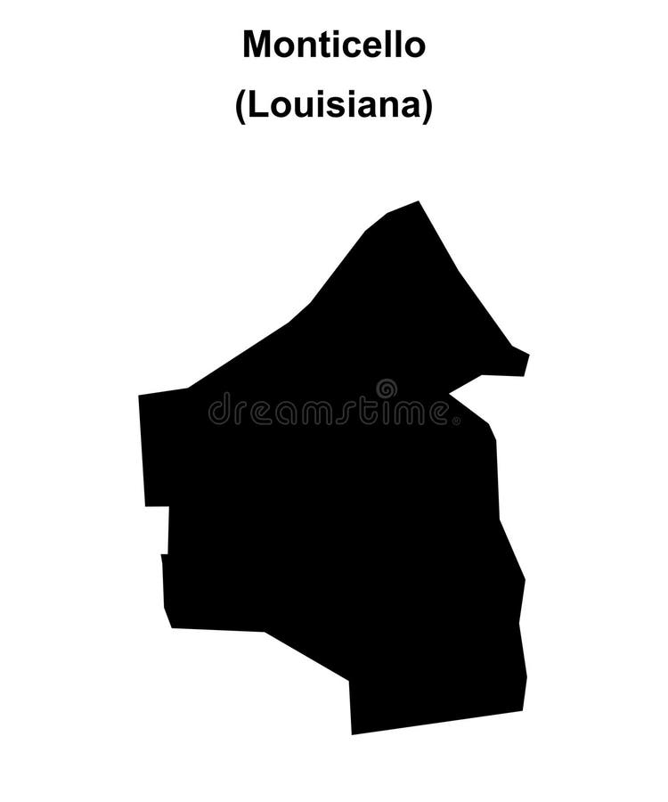 Mapa De Esquema De Monticello Ilustración del Vector - Ilustración de ...