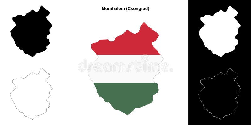 Mapa De Esquema De Morahalom Ilustración del Vector - Ilustración de ...