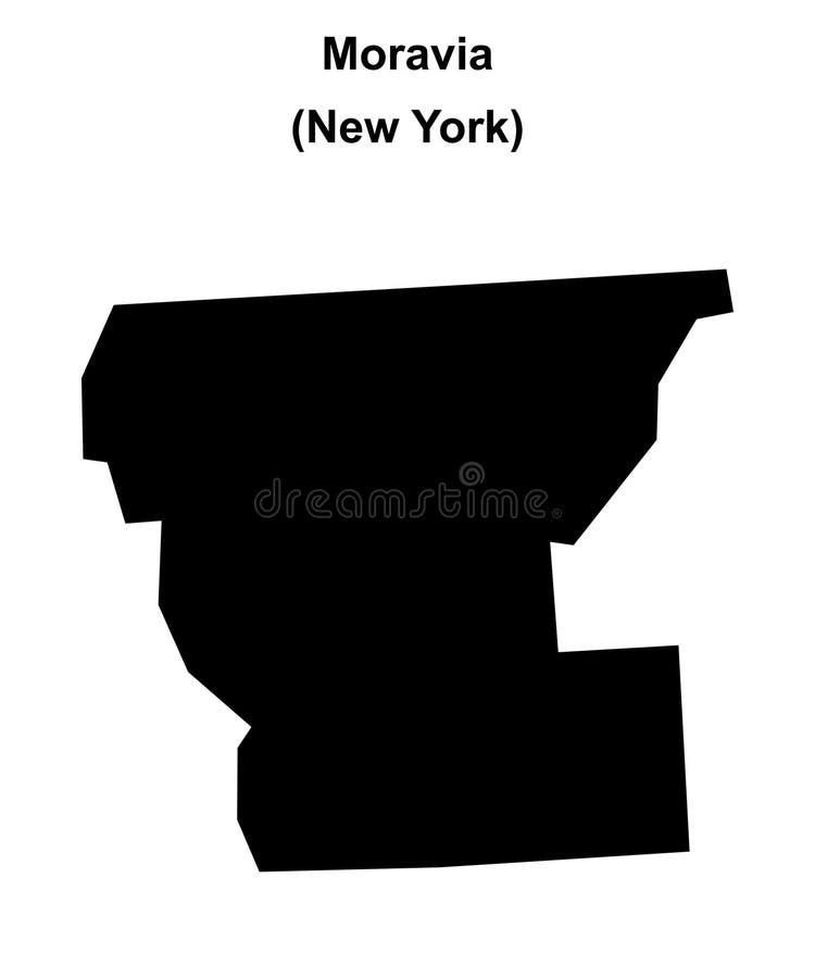 Mapa de esquema de Moravia ilustración del vector. Ilustración de york ...