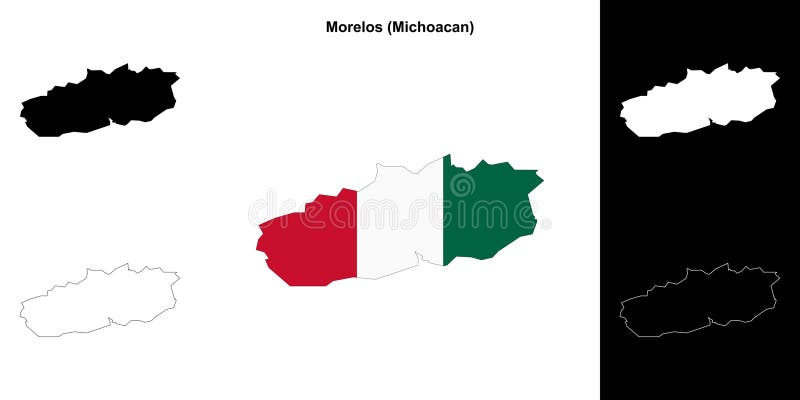 Mapa de esquema de Morelos ilustración del vector. Ilustración de ...