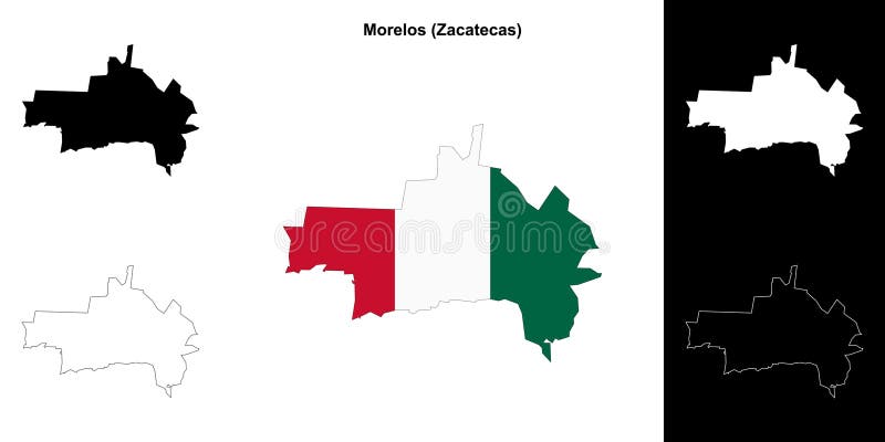 Mapa de esquema de Morelos ilustración del vector. Ilustración de ...