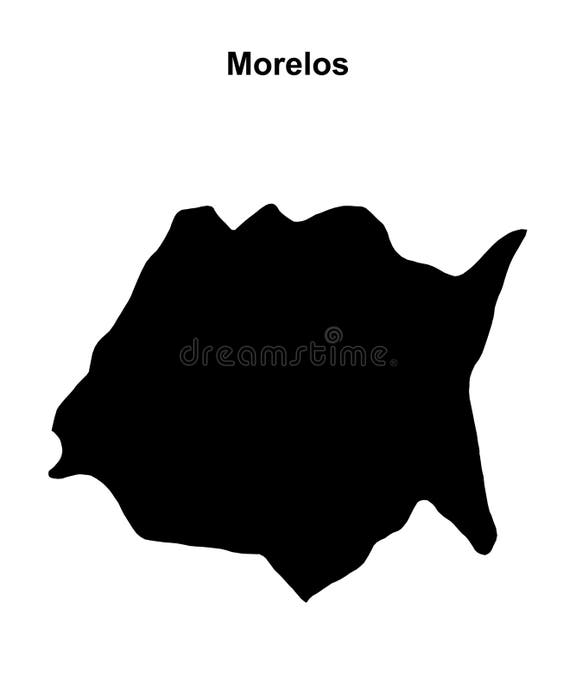 Mapa de esquema de Morelos ilustración del vector. Ilustración de ...