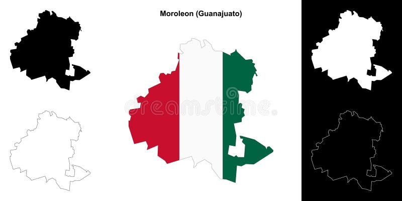 Mapa De Esquema De Moroleon Ilustración del Vector - Ilustración de ...