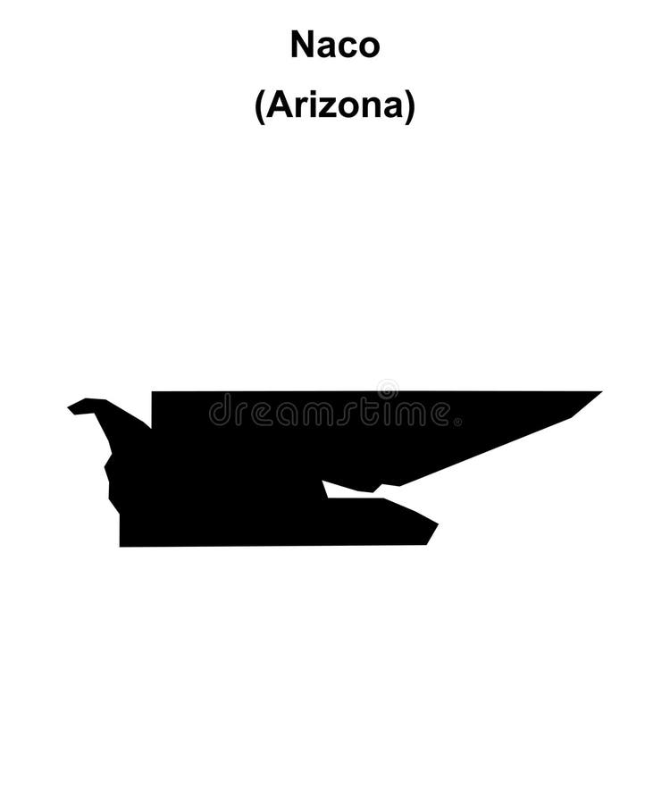 Mapa de esquema de Naco ilustración del vector. Ilustración de ...