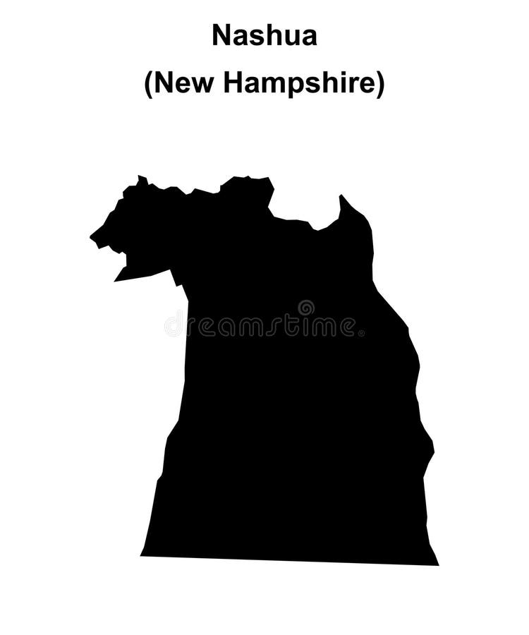 Mapa de esquema de nashua ilustración del vector. Ilustración de ...