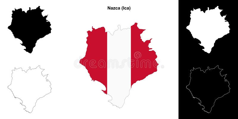 Mapa de esquema de Nazca ilustración del vector. Ilustración de atlas ...