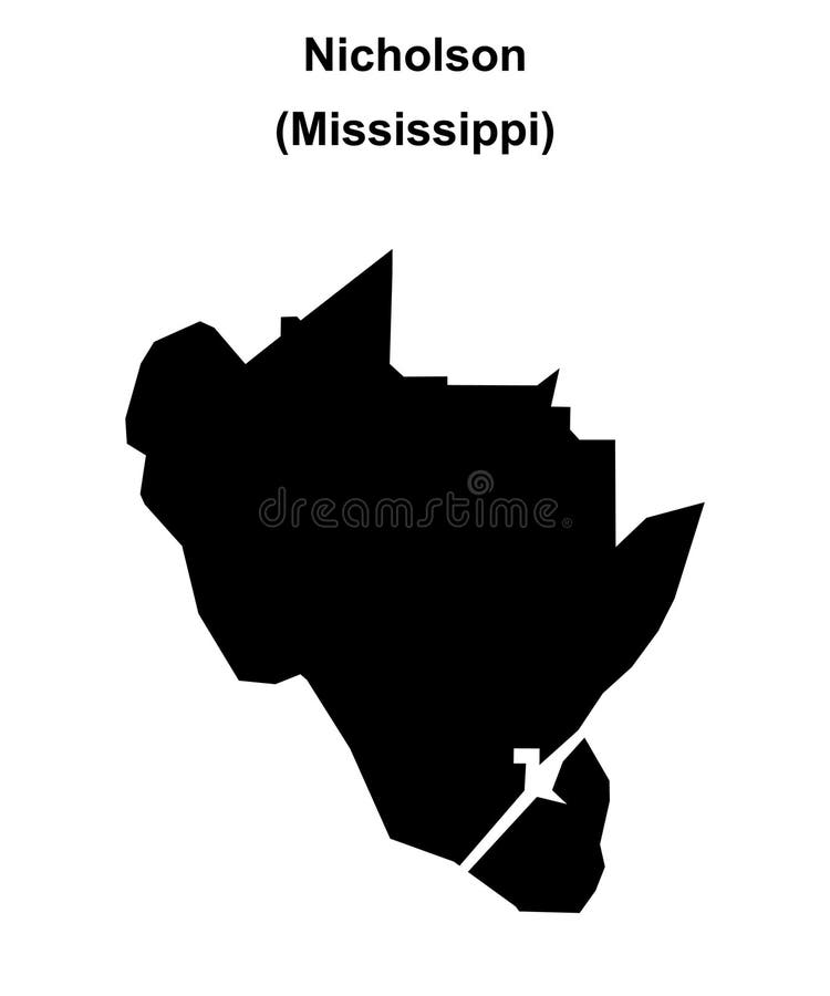 Mapa De Esquema De Nicholson Ilustración del Vector - Ilustración de ...