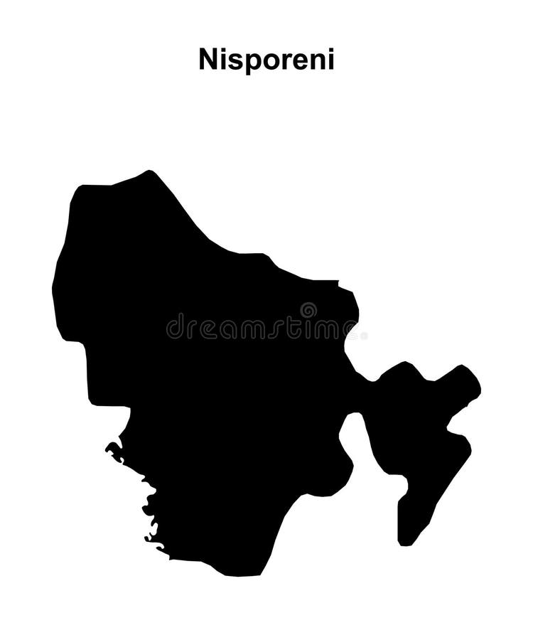 Mapa De Esquema De Nisporeni Ilustración del Vector - Ilustración de ...