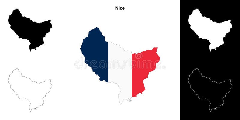 Mapa de esquema de Niza ilustración del vector. Ilustración de ...