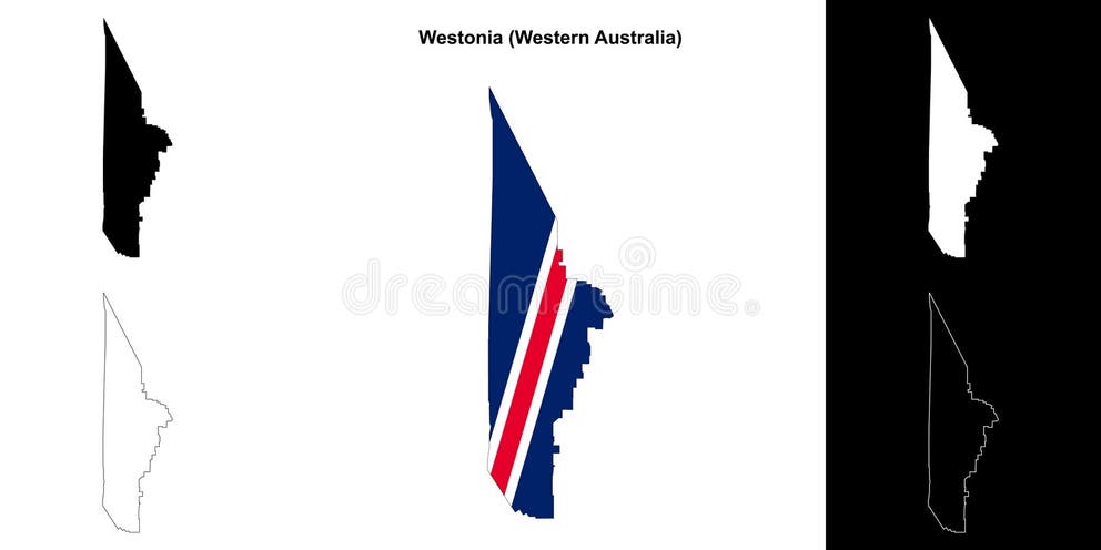 Mapa De Esquema De Occidente Ilustración del Vector - Ilustración de ...