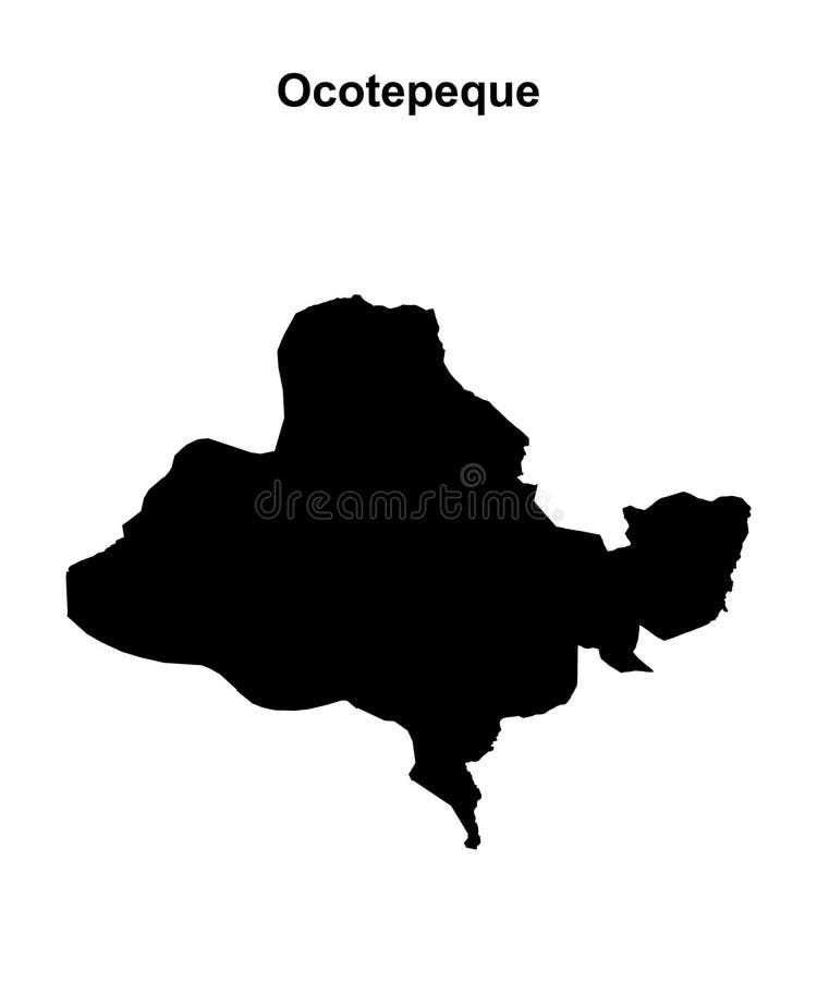 Mapa De Esquema De Ocotepeque Ilustración del Vector - Ilustración de ...