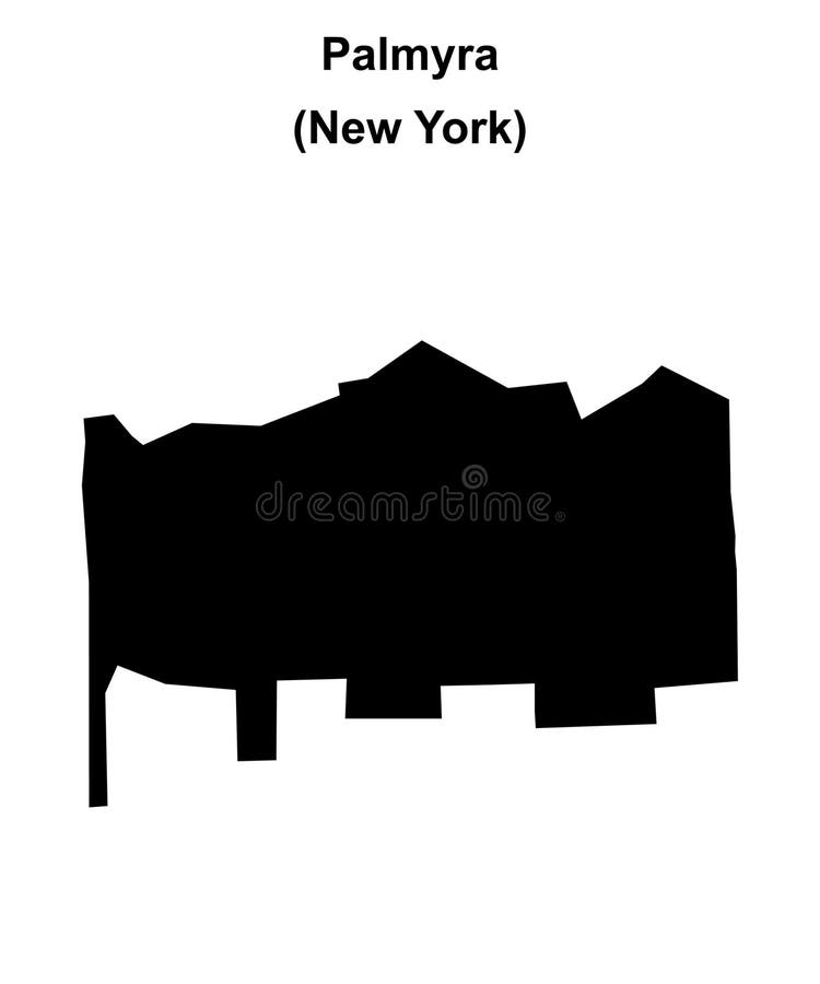 Mapa de esquema de Palmira ilustración del vector. Ilustración de ...