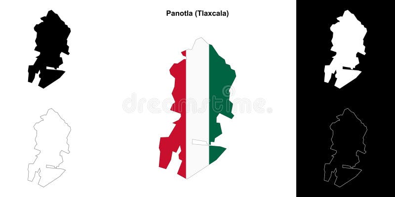 Mapa de esquema de Panotla ilustración del vector. Ilustración de ...