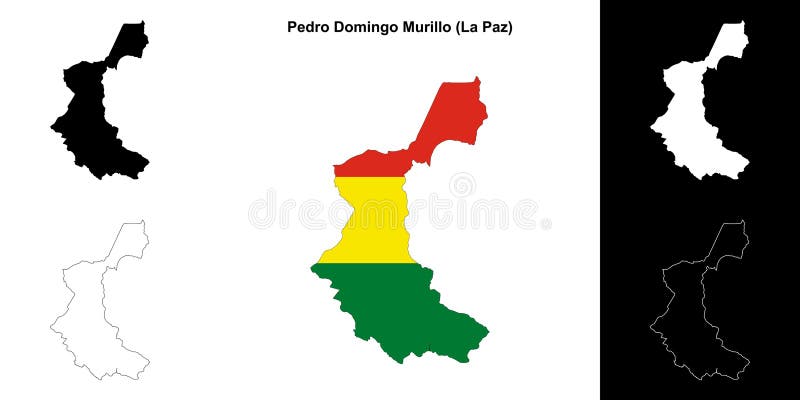 Mapa De Esquema De Pedro Domingo Murillo Ilustración del Vector - Ilustración de turismo, vector ...