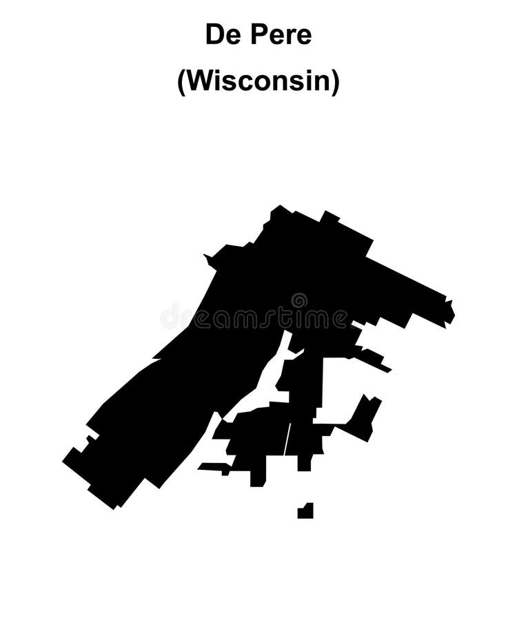 Mapa de esquema de pere ilustración del vector. Ilustración de ciudad ...