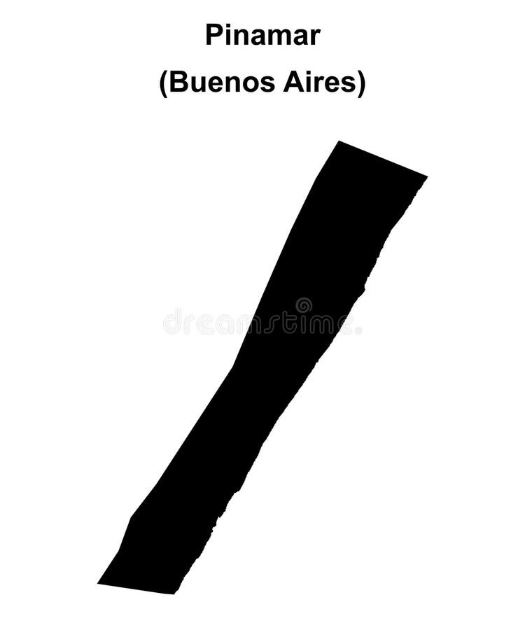 Mapa de esquema de Pinamar ilustración del vector. Ilustración de ...