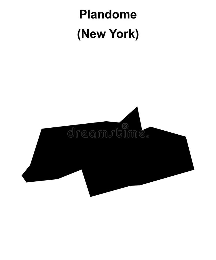 Mapa De Esquema De Plandome Stock de ilustración - Ilustración de nuevo ...