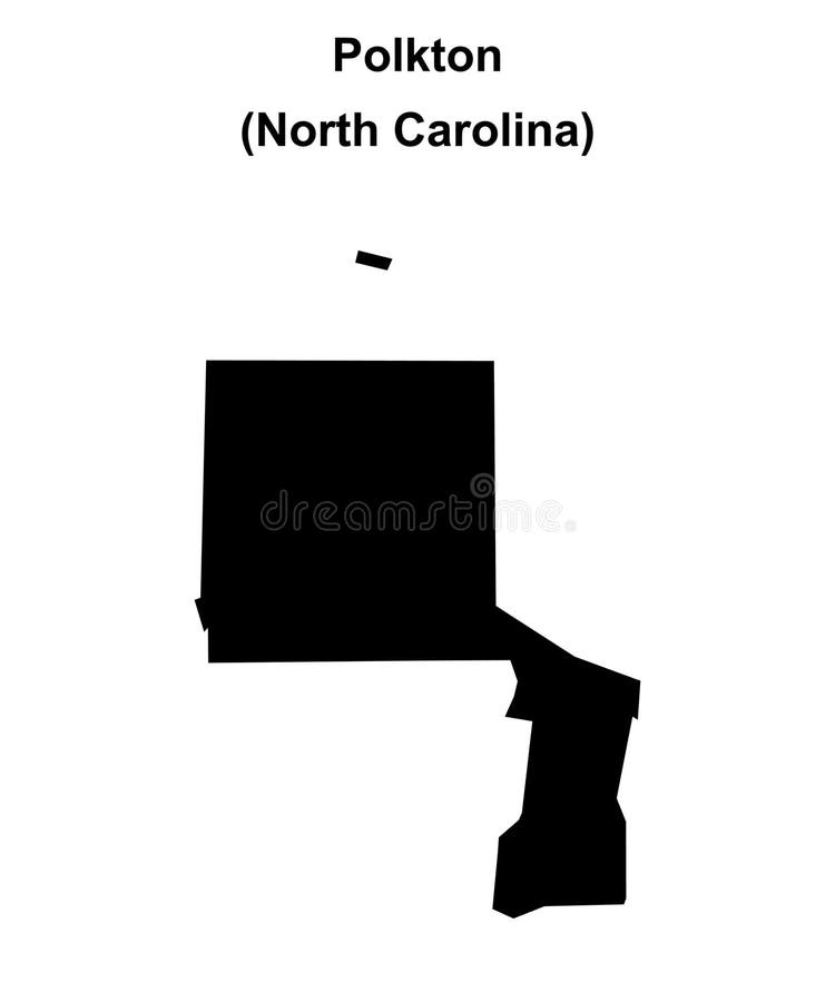 Mapa de esquema de Polkton ilustración del vector. Ilustración de ...