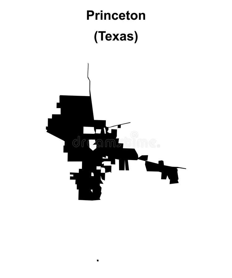 Mapa De Esquema De Princeton Ilustración del Vector - Ilustración de ...
