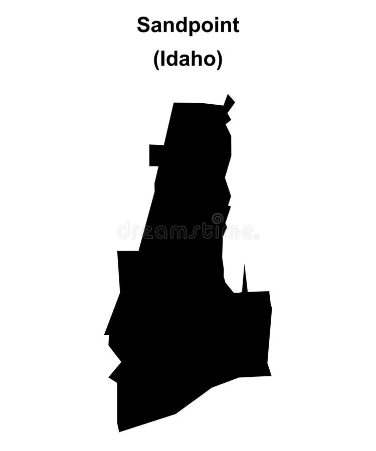 Mapa De Esquema De Punto De Arena Ilustración del Vector - Ilustración ...