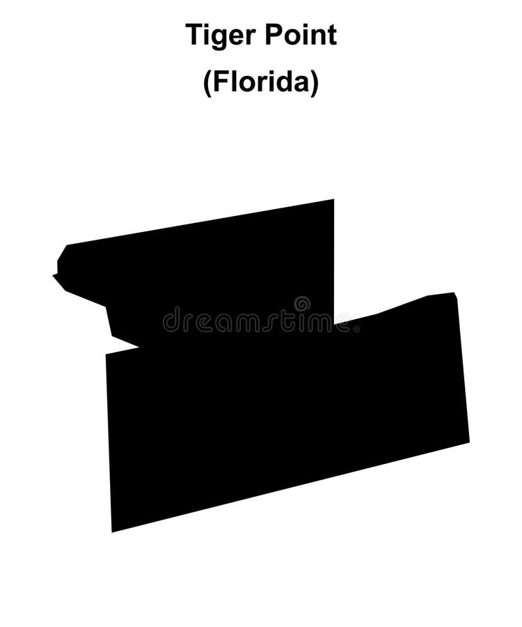 Mapa De Esquema De Punto De Tigre Ilustración del Vector - Ilustración ...