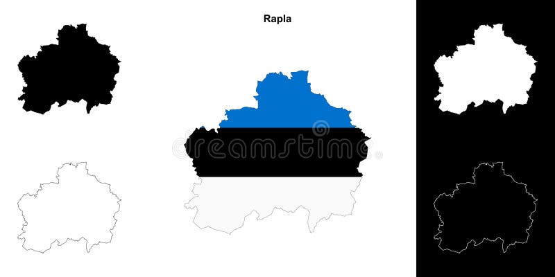 Mapa de esquema de rapla ilustración del vector. Ilustración de ...