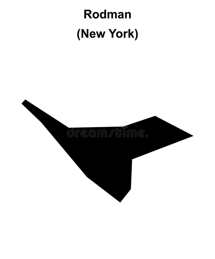 Mapa de esquema de Rodman ilustración del vector. Ilustración de ...