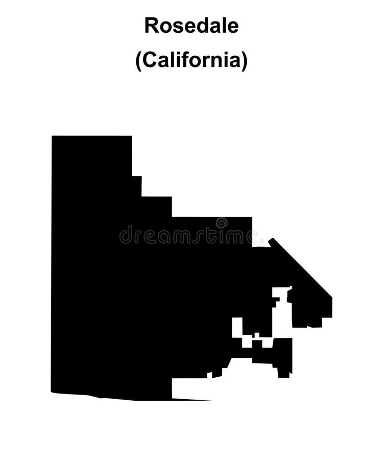 Mapa De Esquema De Rosedale Ilustración del Vector - Ilustración de ...