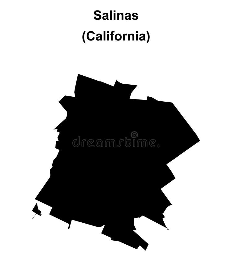 Mapa de esquema de salinas ilustración del vector. Ilustración de ...