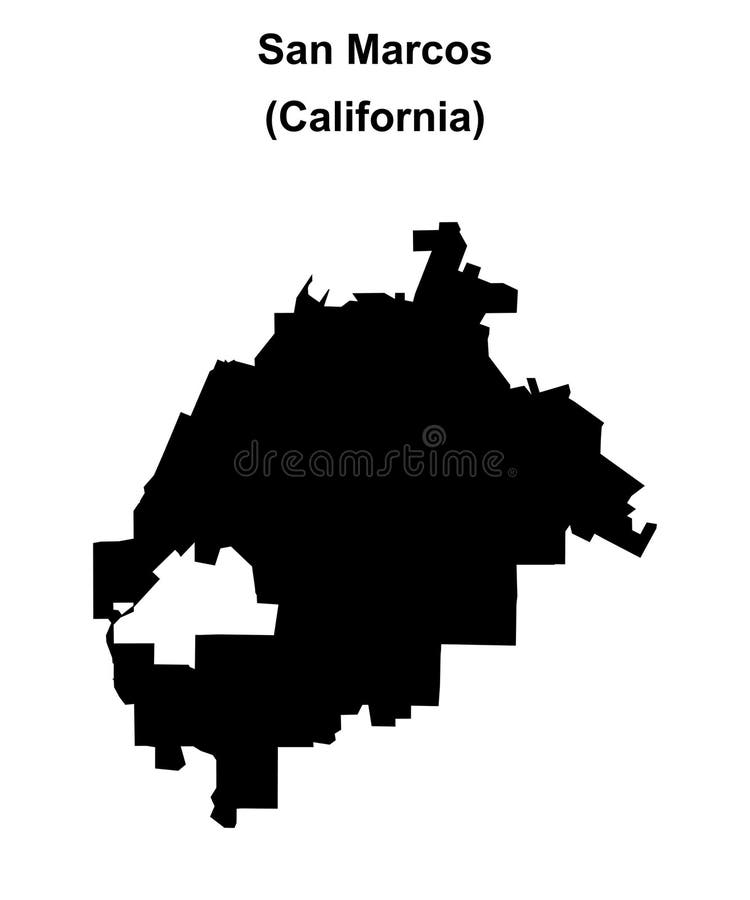 Mapa De Esquema De San Marcos Ilustración del Vector - Ilustración de ...