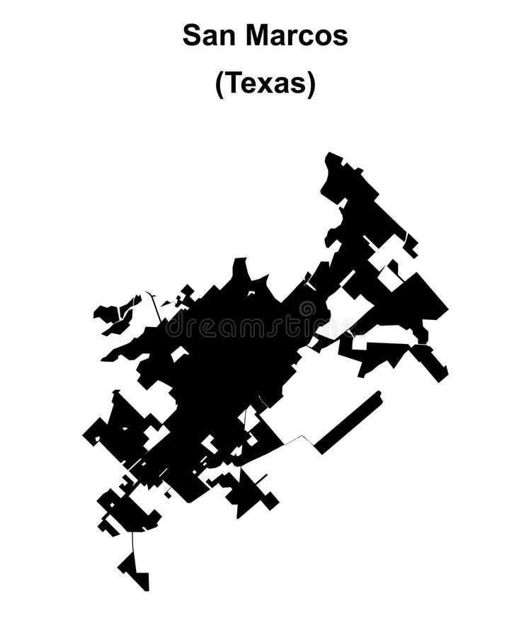 Mapa De Esquema De San Marcos Ilustración del Vector - Ilustración de ...