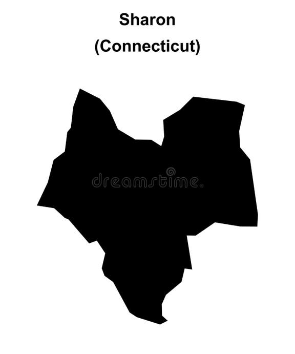 Mapa de esquema de Sharon ilustración del vector. Ilustración de ...