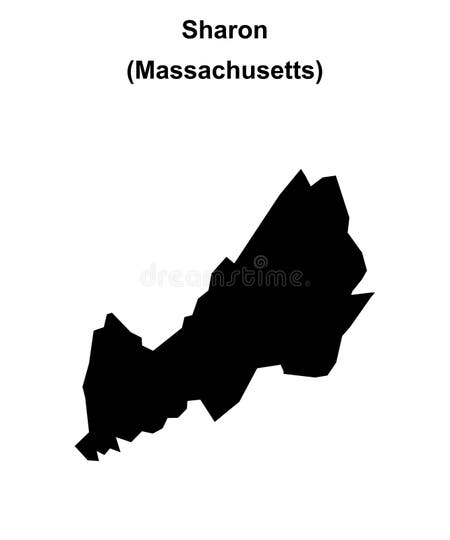 Mapa de esquema de sharon ilustración del vector. Ilustración de forma ...