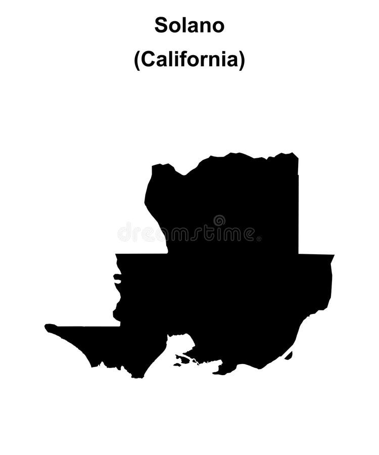 Mapa de esquema de solano ilustración del vector. Ilustración de ...