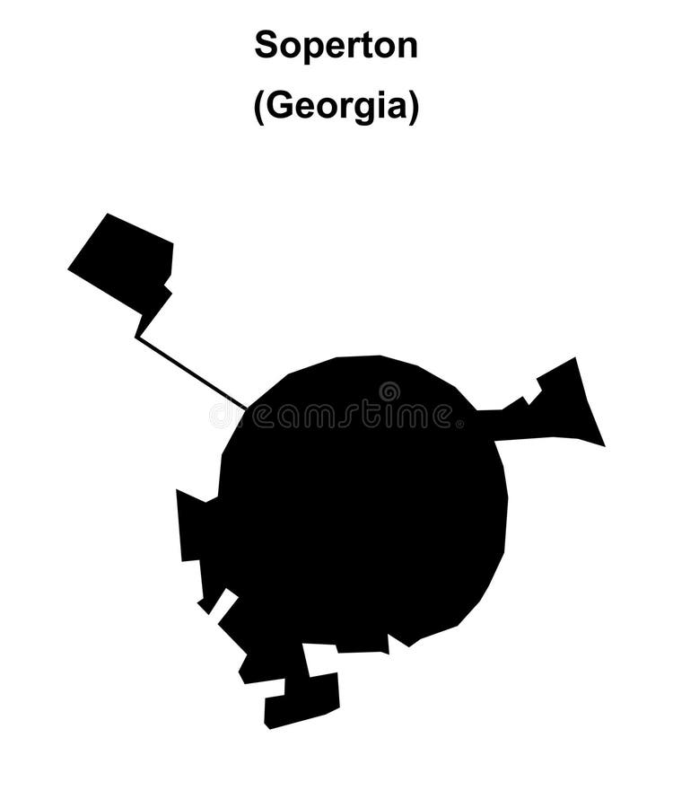 Mapa De Esquema De Soperton Ilustración del Vector - Ilustración de ...