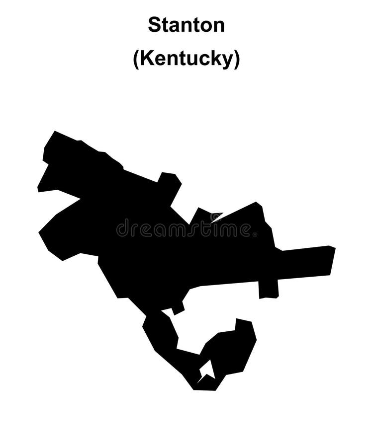 Mapa de esquema de Stanton ilustración del vector. Ilustración de ...