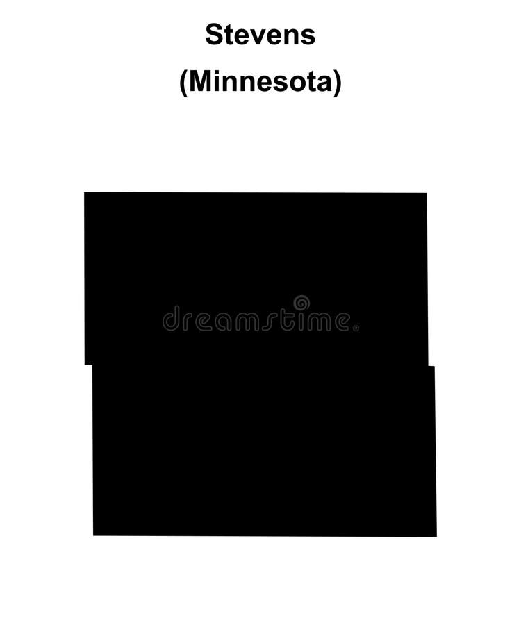 Mapa de esquema de Stevens ilustración del vector. Ilustración de ...
