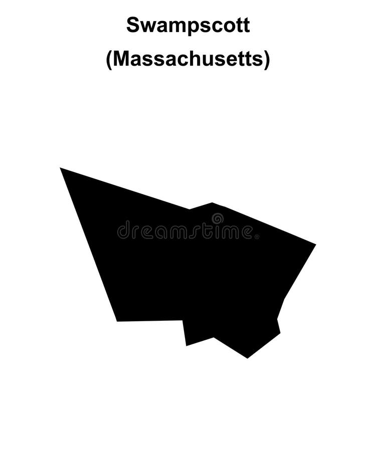 Mapa De Esquema De Swampscott Ilustración del Vector - Ilustración de ...