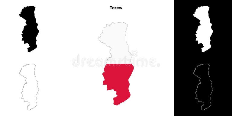 Mapa de esquema tczew ilustración del vector. Ilustración de contorno ...