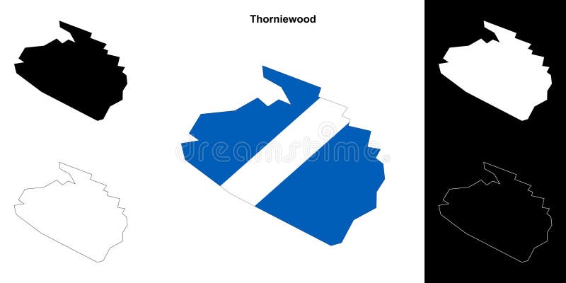 Mapa De Esquema De Thorniewood Ilustración del Vector - Ilustración de ...