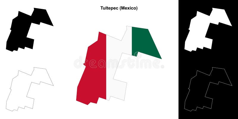 Mapa De Esquema De Tultepec Ilustración del Vector - Ilustración de ...