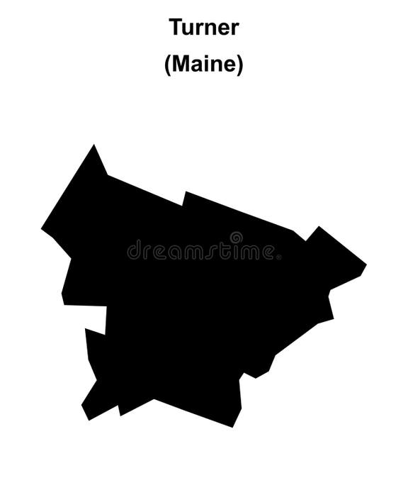 Mapa de esquema de Turner ilustración del vector. Ilustración de forma ...