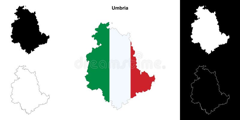 Mapa de esquema de umbra ilustración del vector. Ilustración de modelo ...