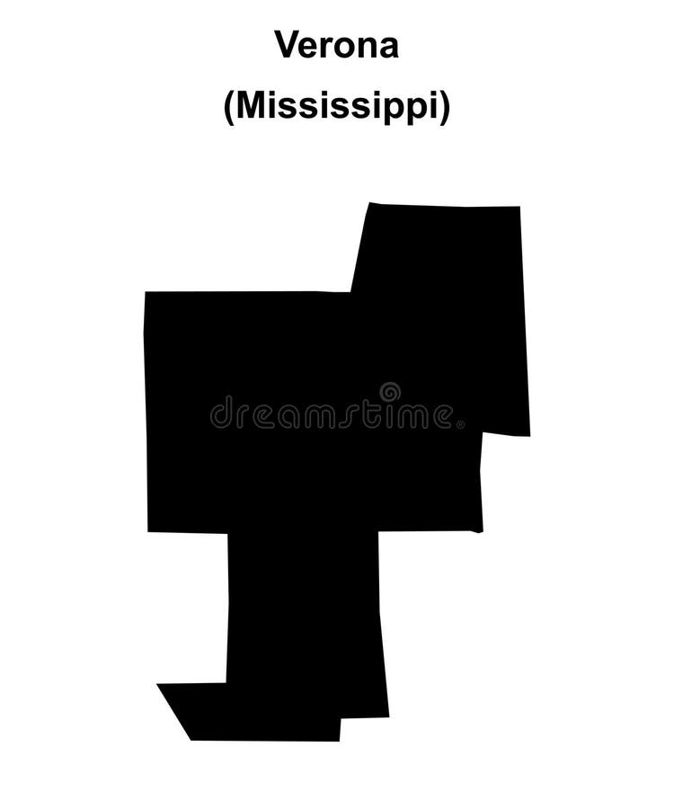 Mapa de esquema de Verona ilustración del vector. Ilustración de vector ...