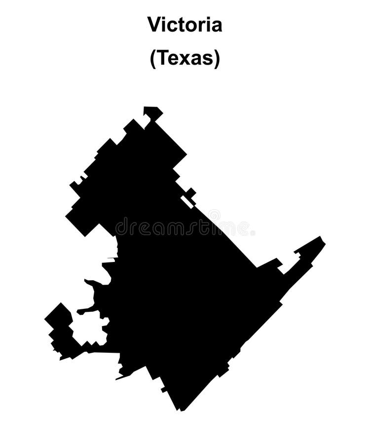Mapa De Esquema De Victoria Ilustración del Vector - Ilustración de ...